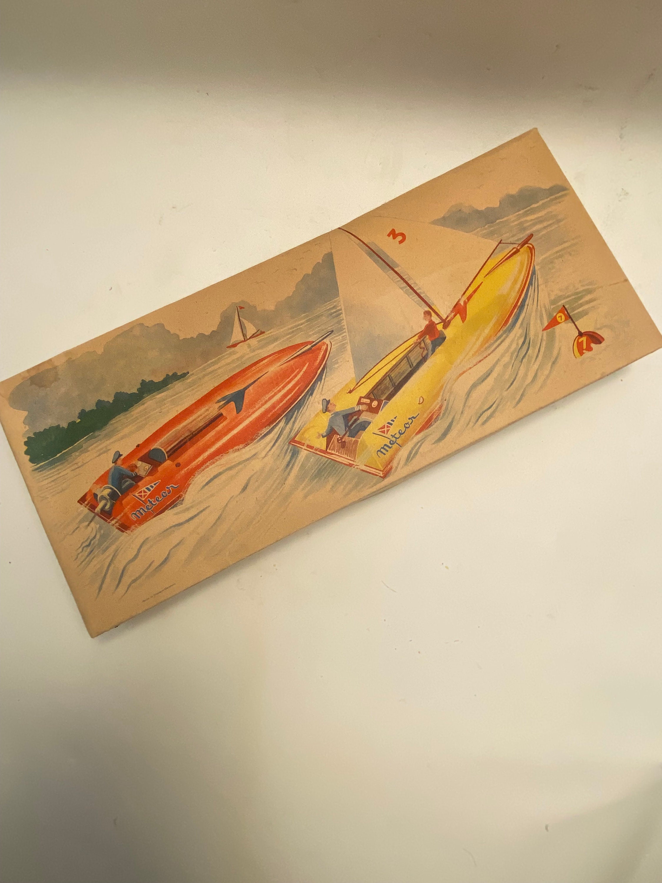 Vintage Meteor Motor Sailboat W Germany Mint in Box - Etsy