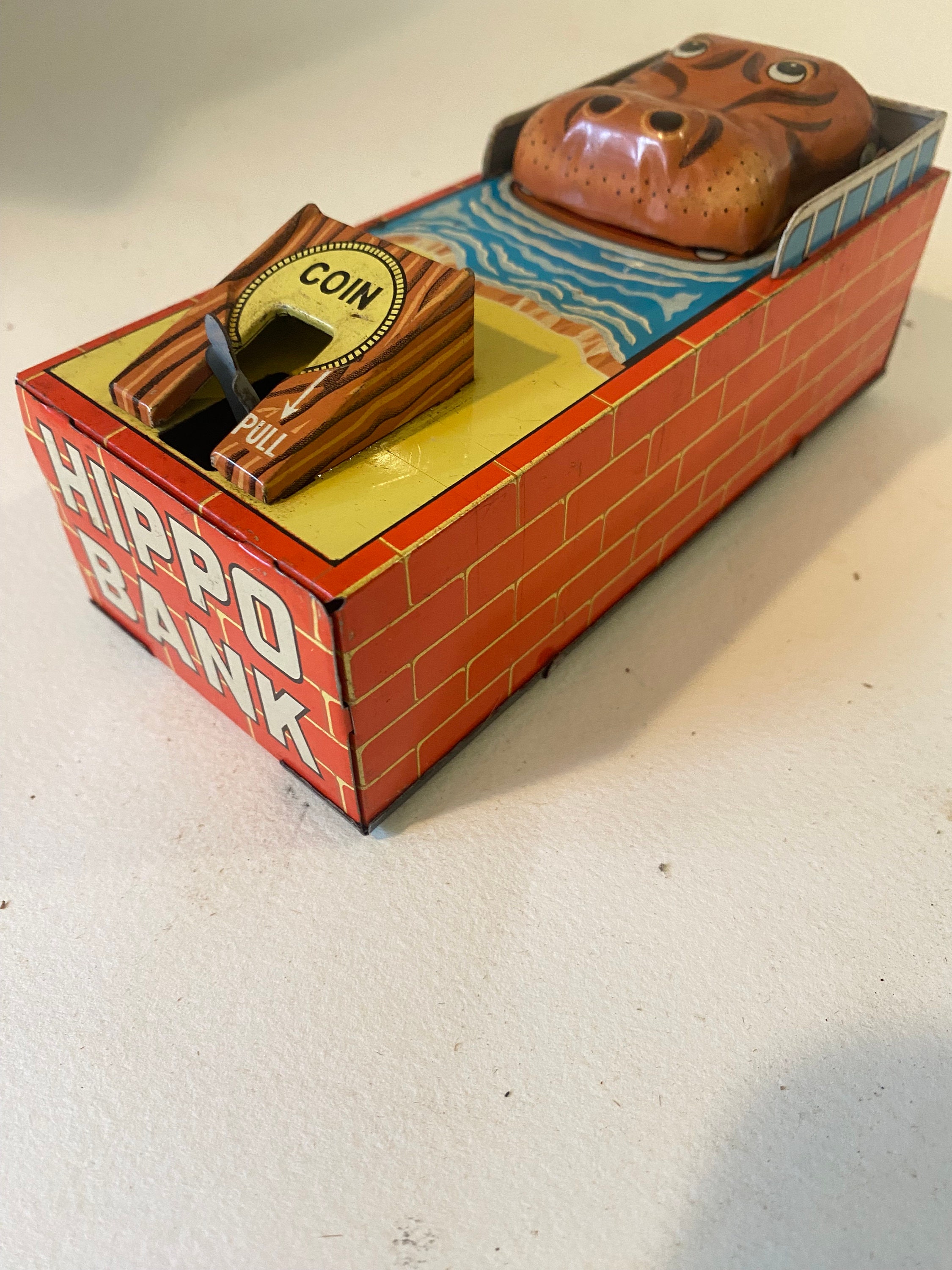 Vintage 1960s Hippo Bank - Etsy