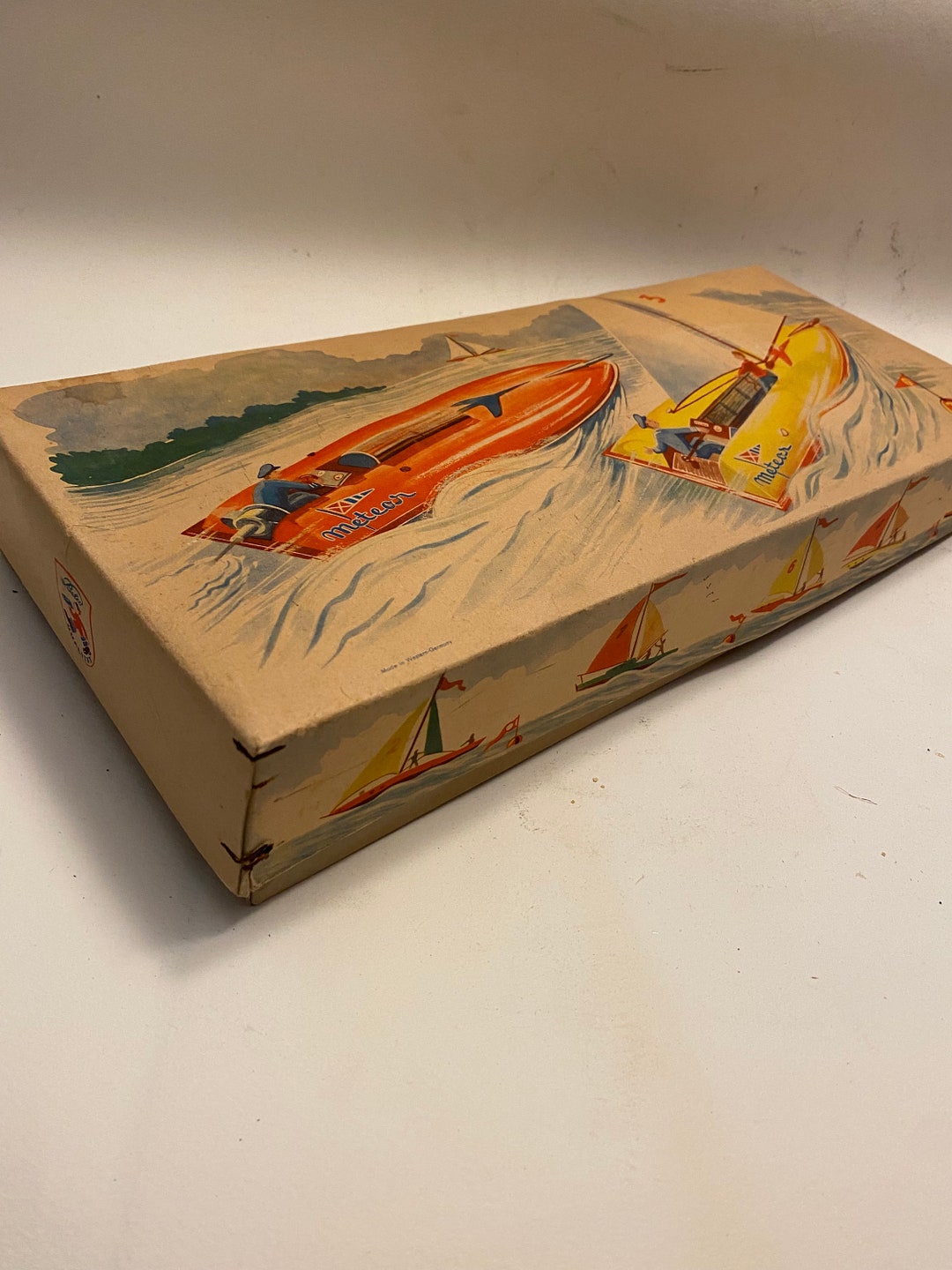 Vintage Meteor Motor Sailboat W Germany Mint in Box - Etsy