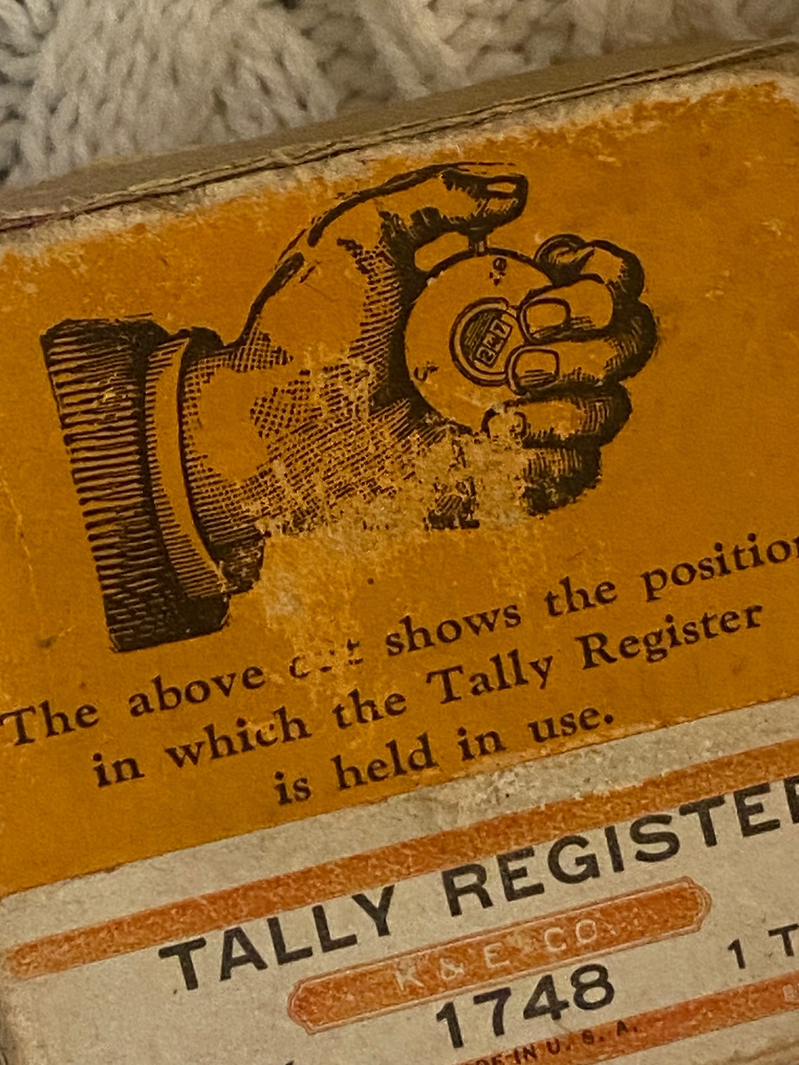 Early 1900s Tally Register W Box - Etsy