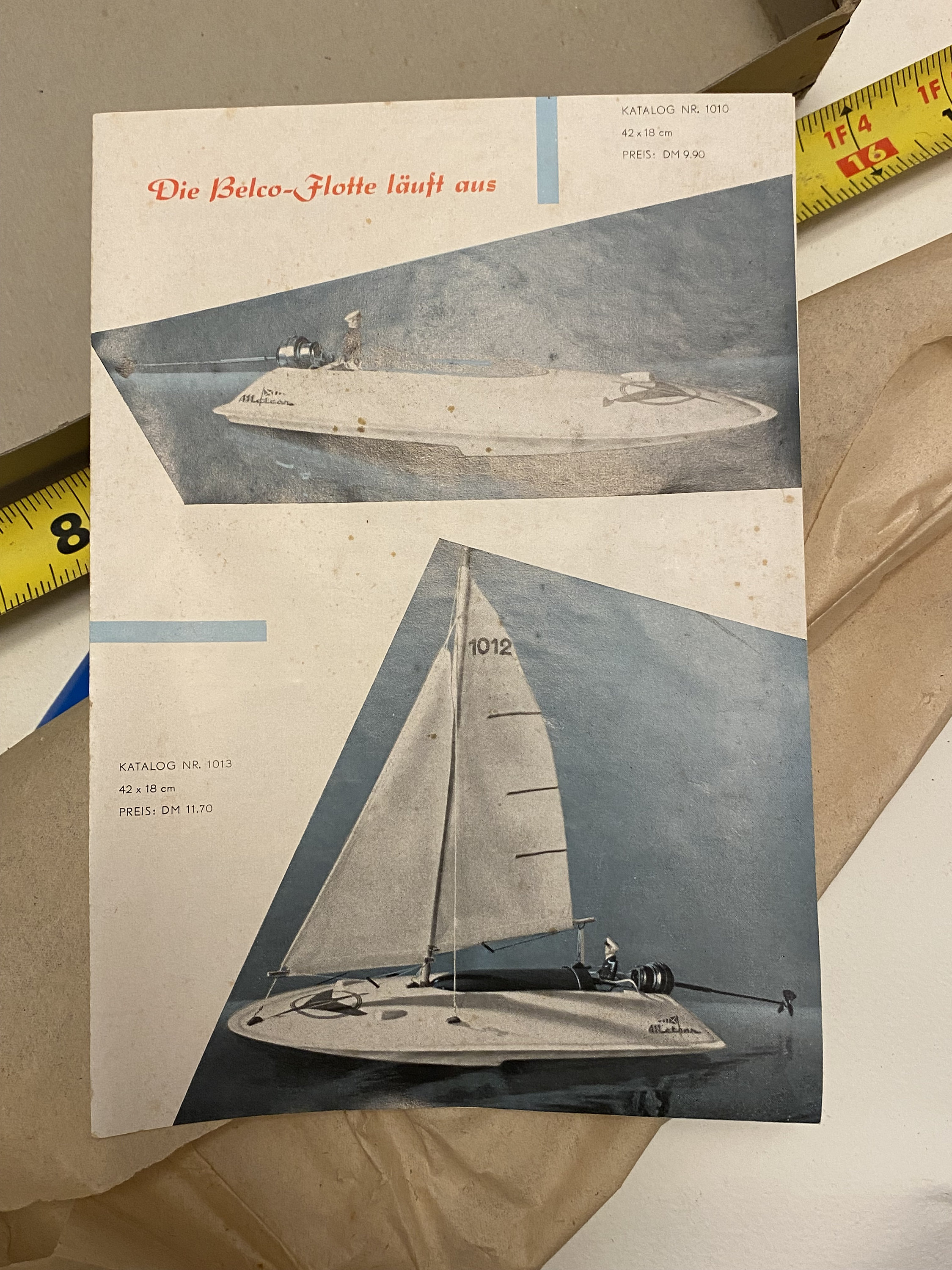 Vintage Meteor Motor Sailboat W Germany Mint in Box - Etsy