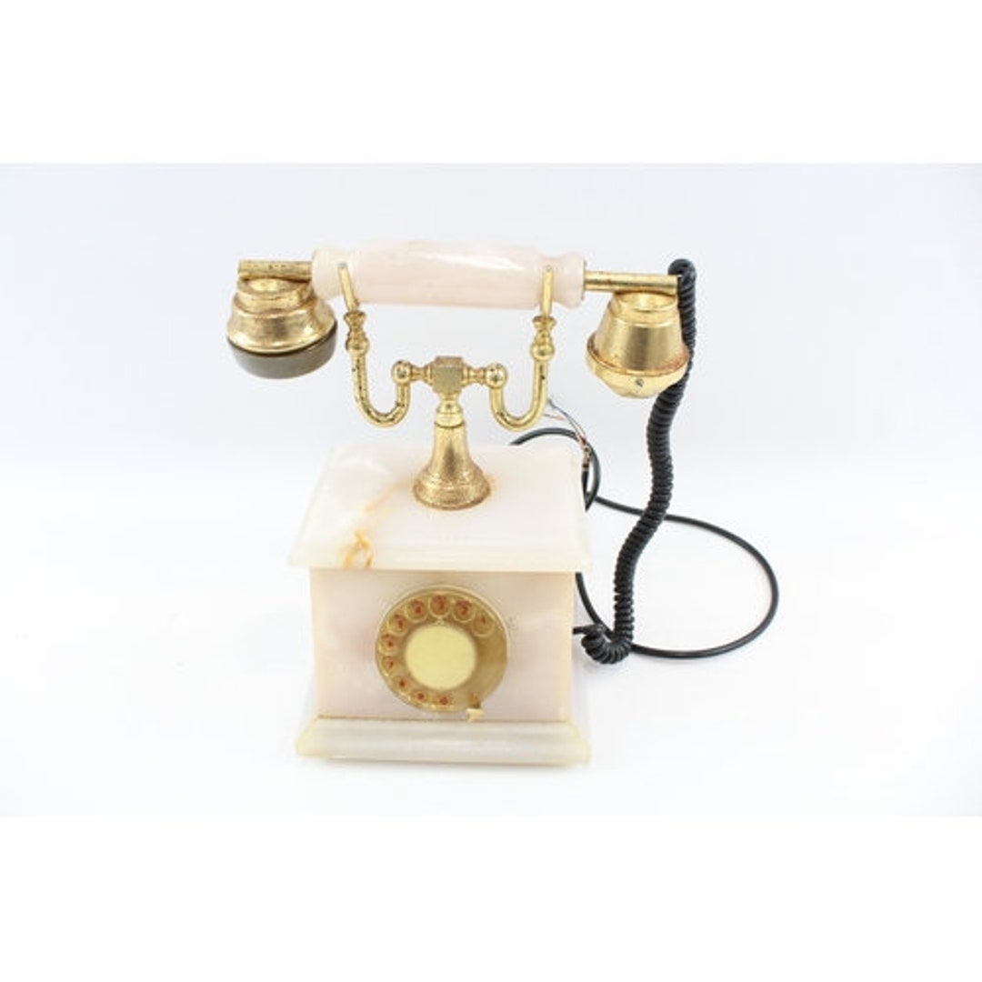 Retro Onyx Marble Rotary Telephone, Mid-century Vintage Marble Phone - Etsy