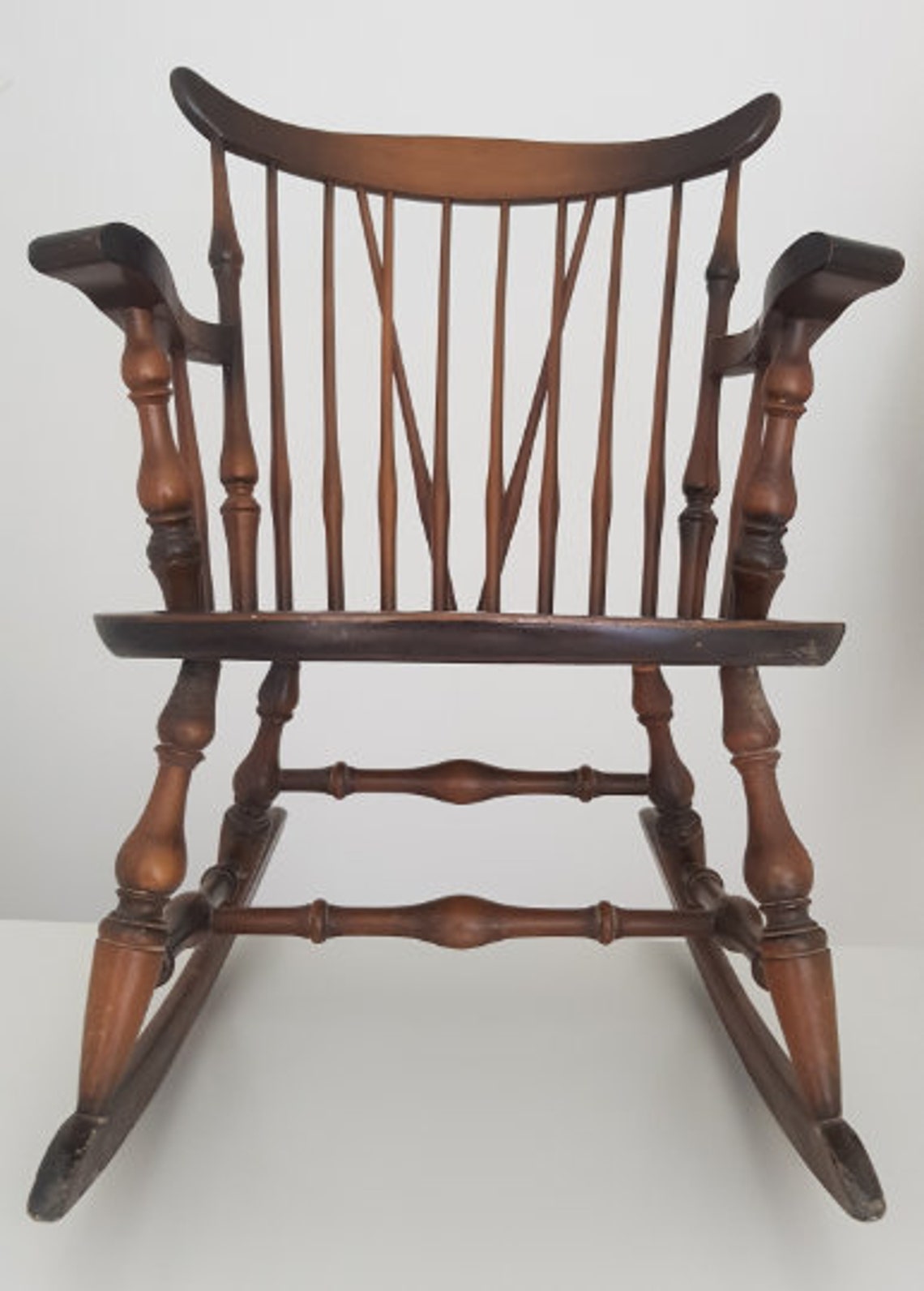 Antique Victorian Windsor Rocking Chair - Etsy UK