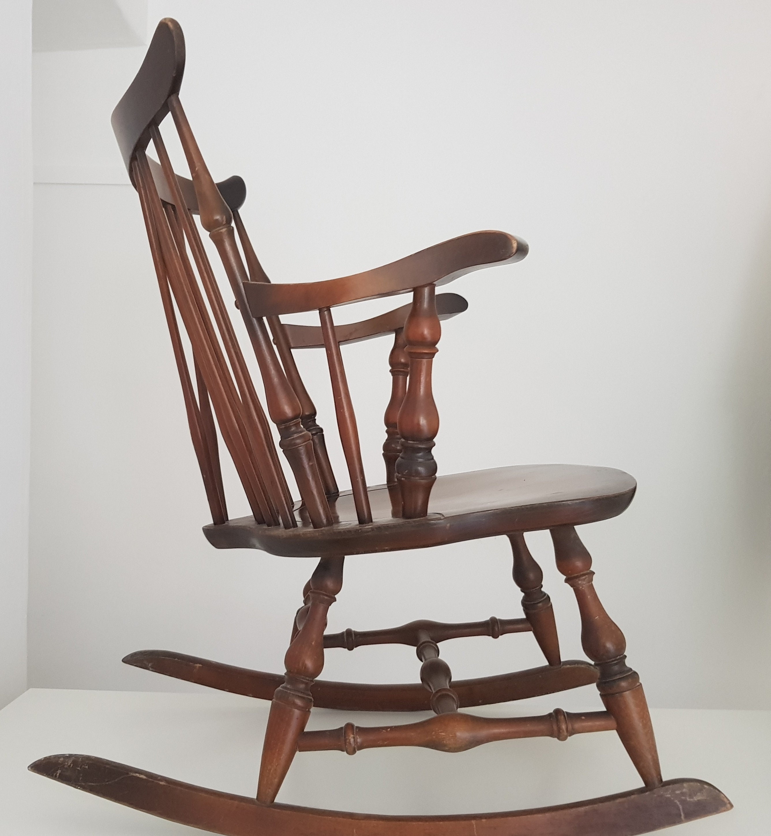 Antique Victorian Windsor Rocking Chair - Etsy UK