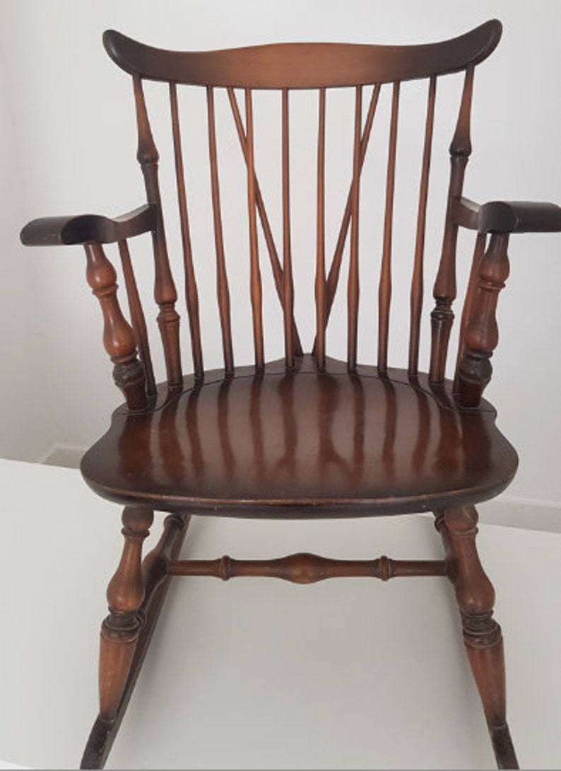 Antique Victorian Windsor Rocking Chair - Etsy UK