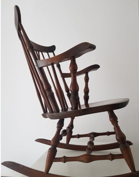 Antique Victorian Windsor Rocking Chair - Etsy UK