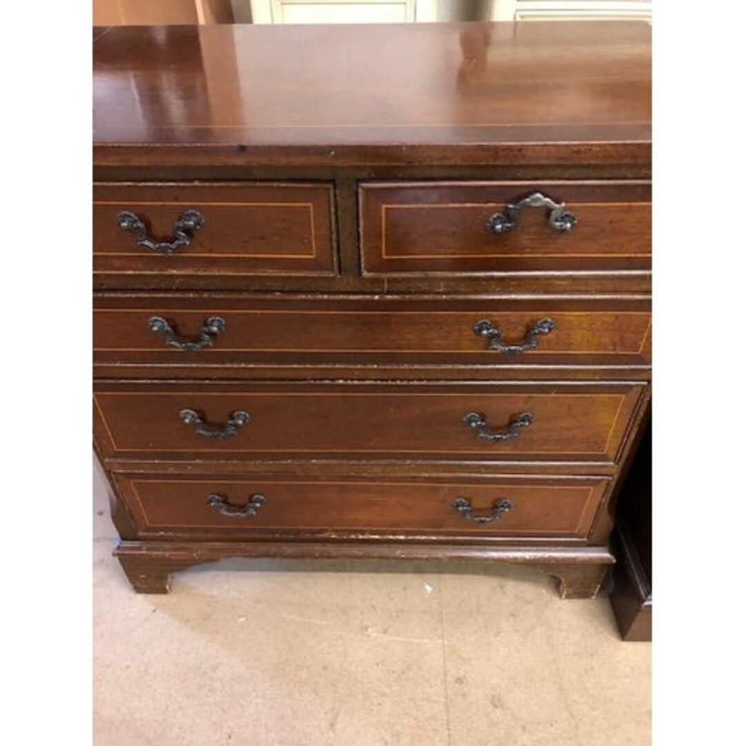 Antique Style Small Chest of Drawers With a Run of Three Drawers With ...