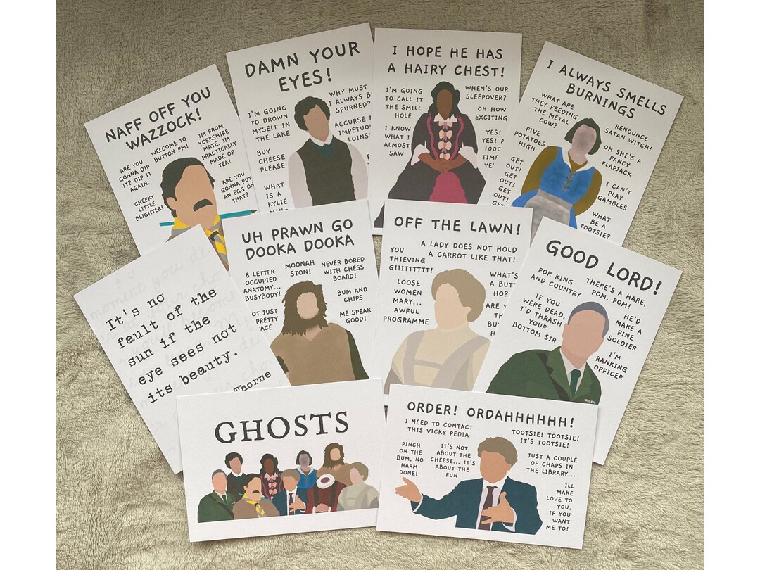 BBC Ghosts Inspired Art Prints Button House Ghosts - Etsy UK