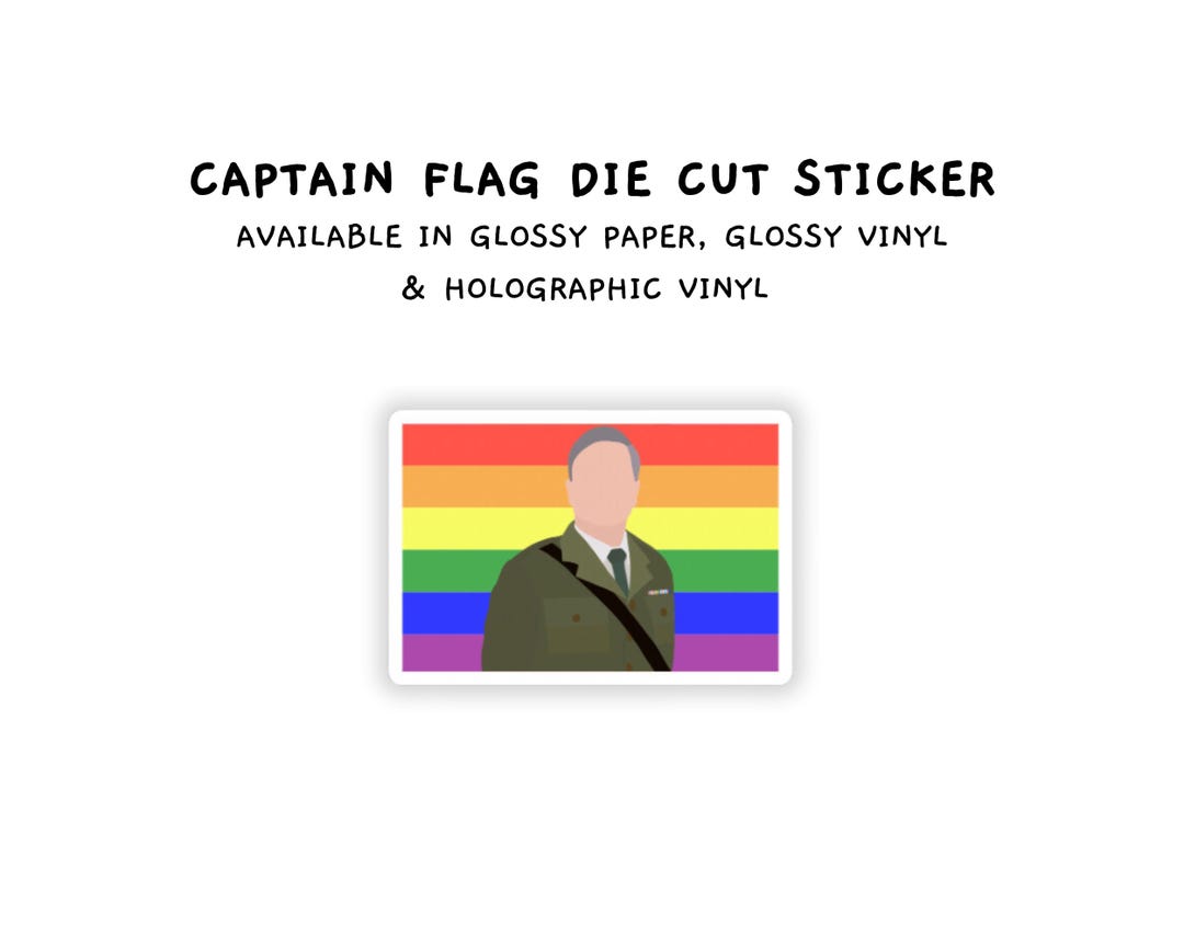 Ghosts Inspired Die Cut Stickers | the Captain LGBTQ+ Flag | Captain ...