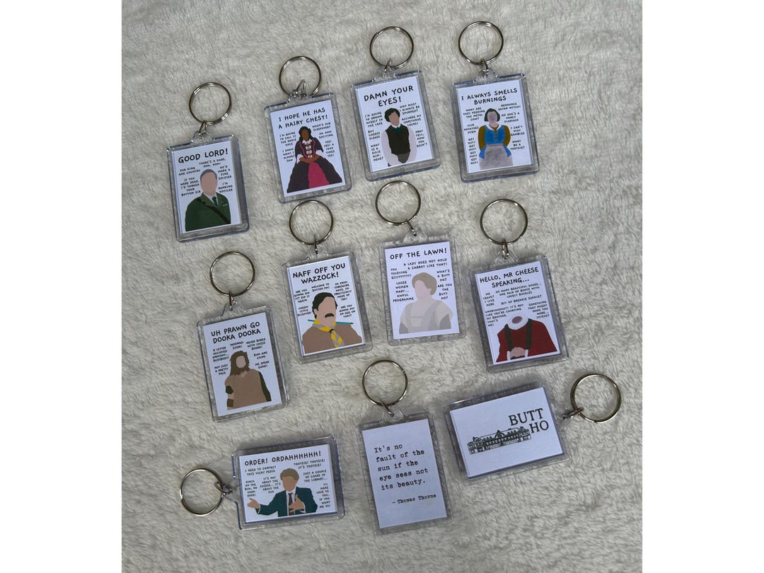 Ghosts Inspired Keyring | Button House | Ghosts Characters | Six Idiots ...