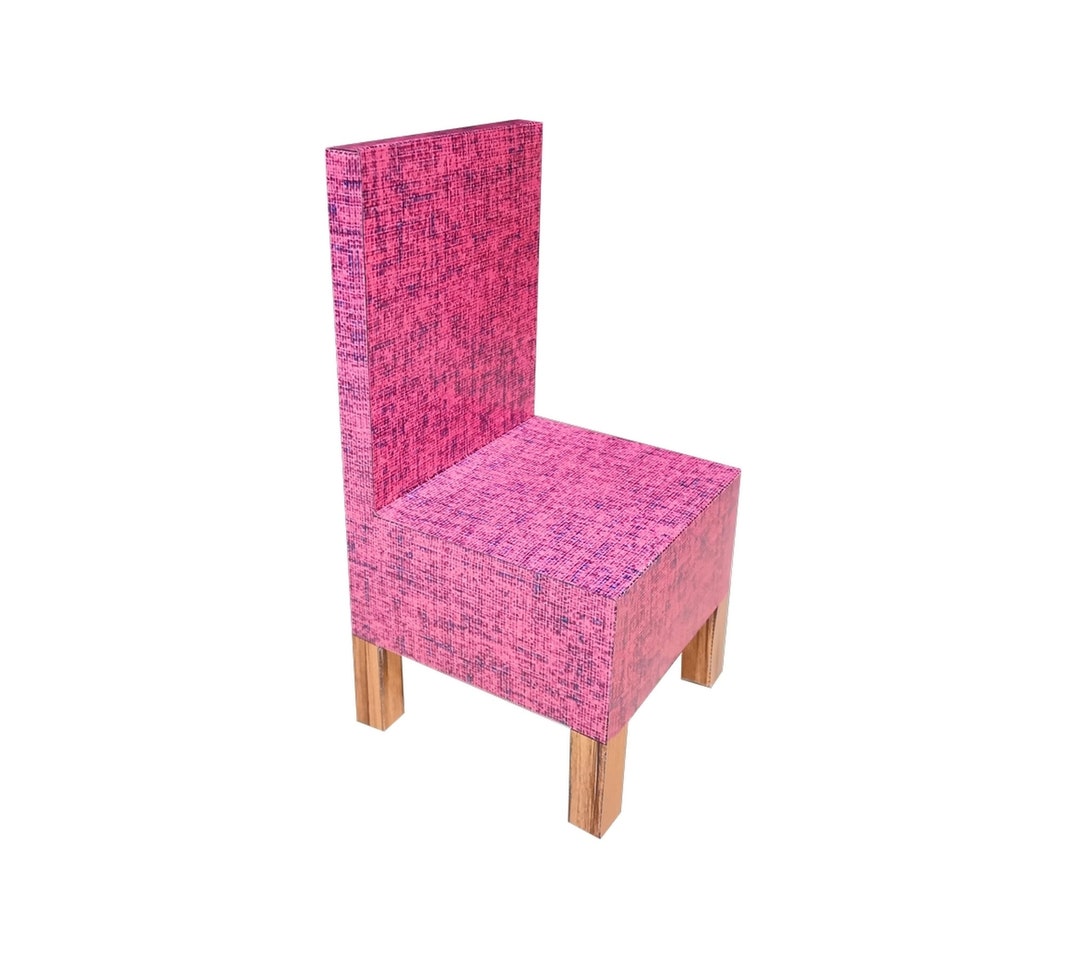 Printable Chair Furniture Paper-cut, Digital PDF Download for Dolls 1/6 ...