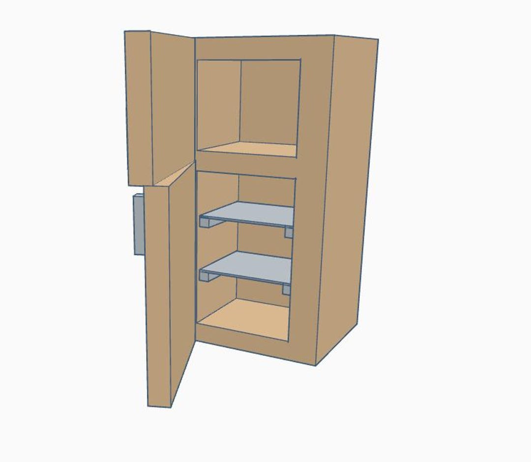 Printable Fridge Furniture Paper-cut, Digital PDF Download for Dolls 1/ ...