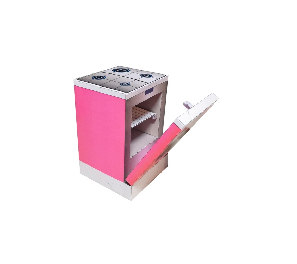 Printable Cooker Furniture Paper-cut, Digital PDF Download for Dolls 1/ ...