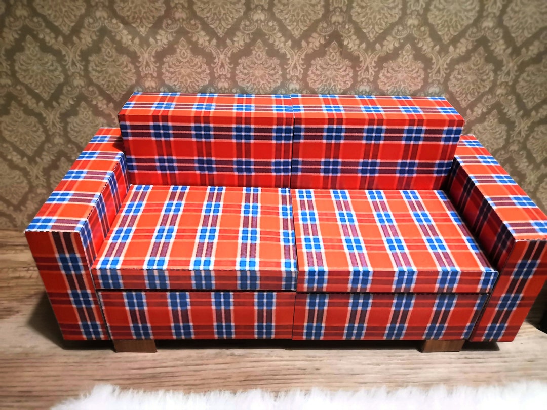 Printable SOFA Furniture Paper-cut Dollhouse Digital PDF - Etsy