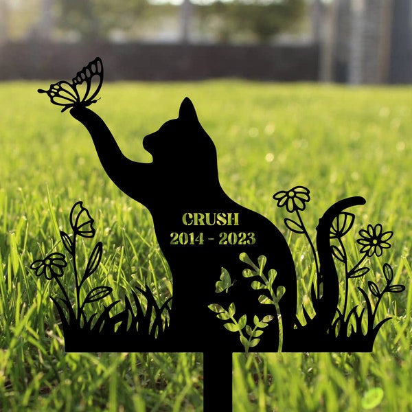 Cat Garden Sign - Etsy