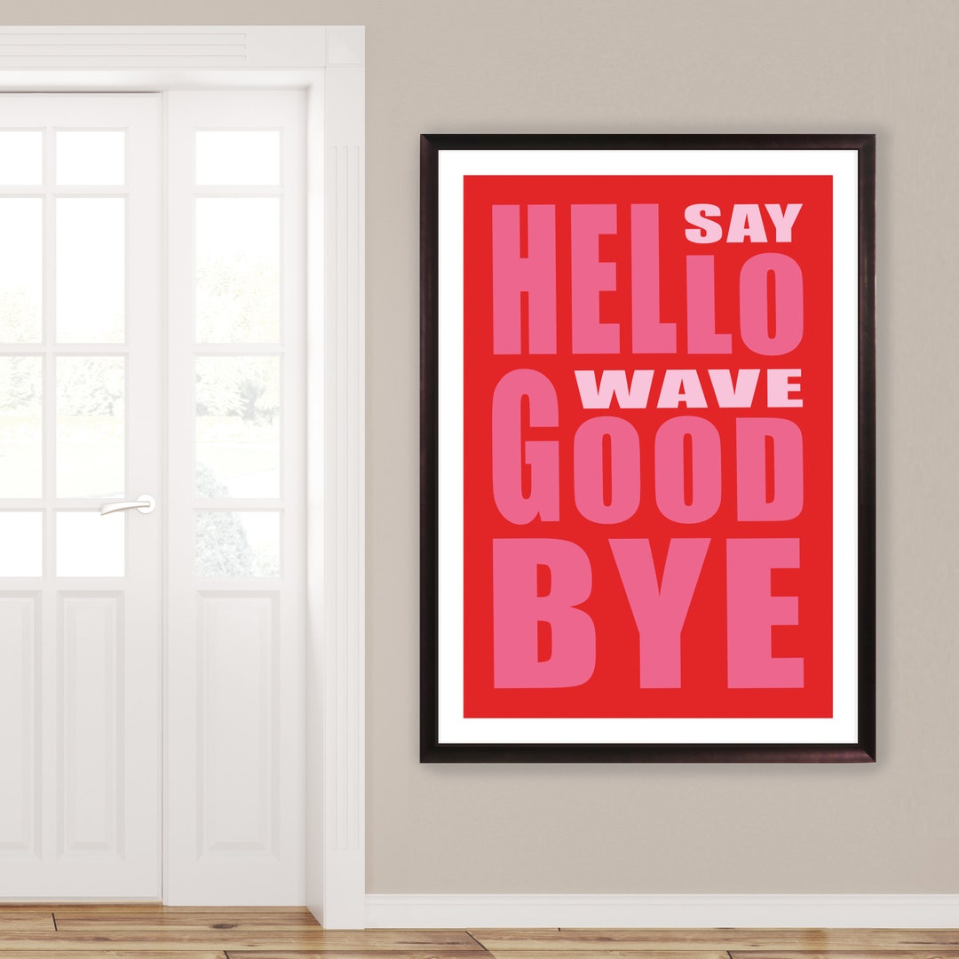 Say Hello Wave Goodbye, Soft Cell, Unframed Song Lyric Print, Art Poster, Music Print, Rock Art ...