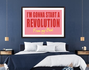 Start a Revolution Poster - Etsy