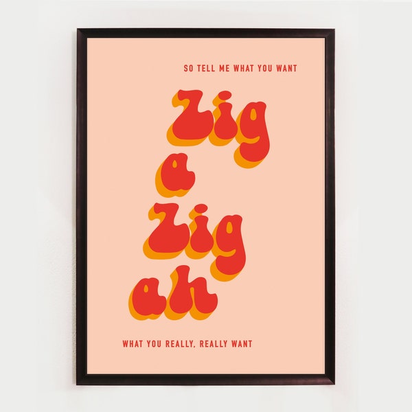 Zig Zig Ah Spice Girls Digital Print - Etsy