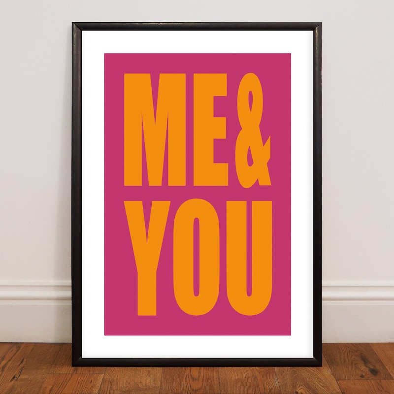 You and Me Print - Etsy