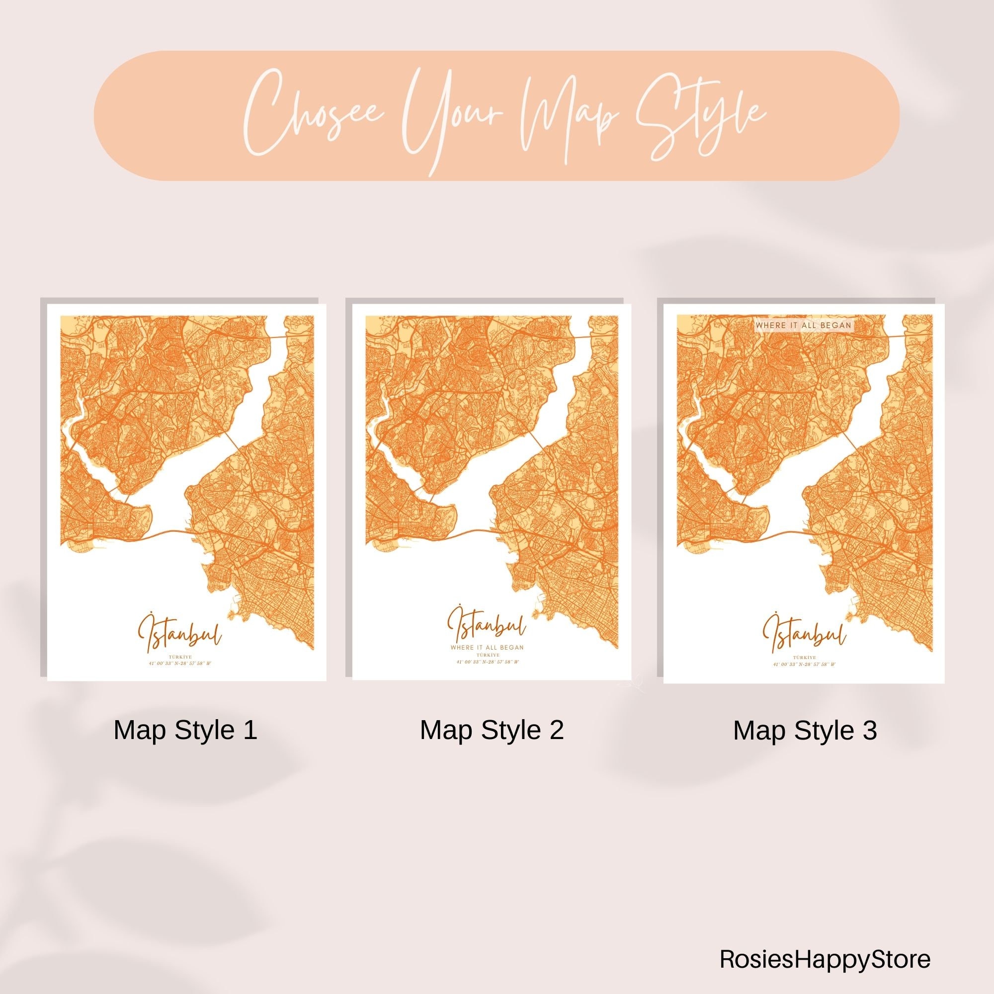 Custom City Map, City Map Poster, Custom Map Prints, Personalized Gift ...