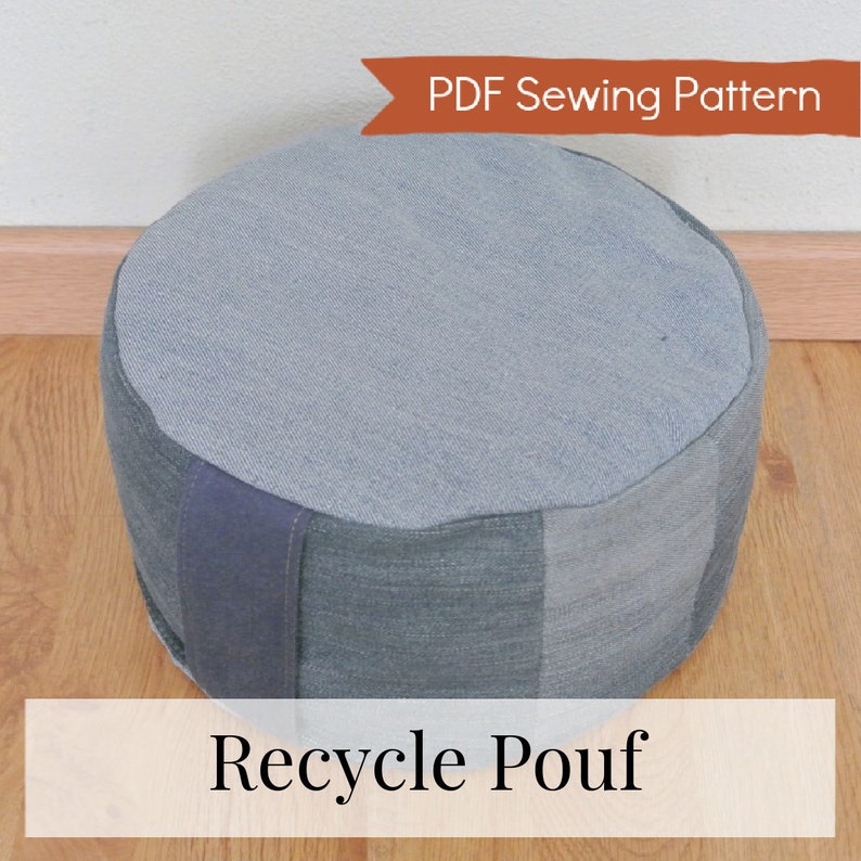 Recycle Pouf Sewing Pattern PDF Download - Etsy UK