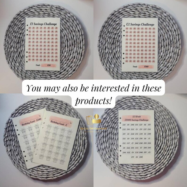 52 Week Savings Challenge 1000 Pound Savings Challenge 52 Week Savings ...