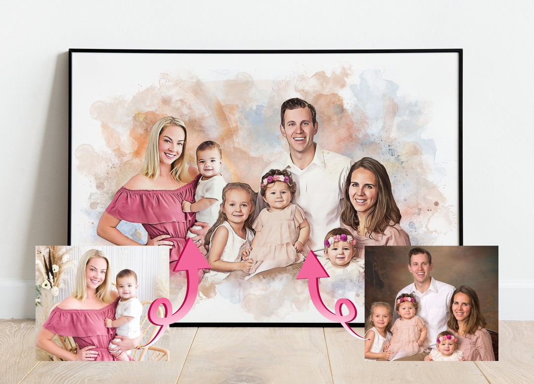Combine Photos Into a Drawing Add Person to Photo Add Deceased Loved ...