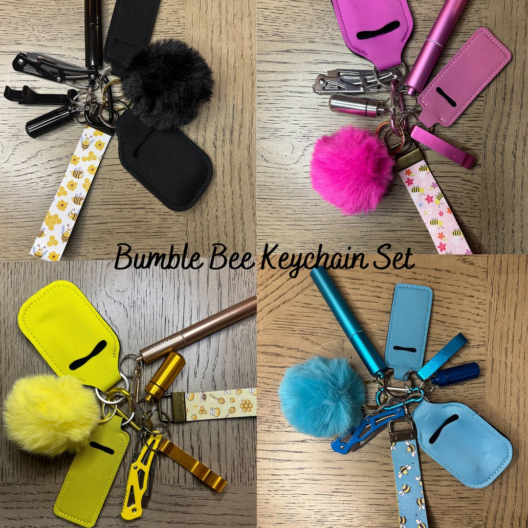 Bumble Bee Utility Keychain, Bumble Bee Safety Keychain, Bumble Bee ...