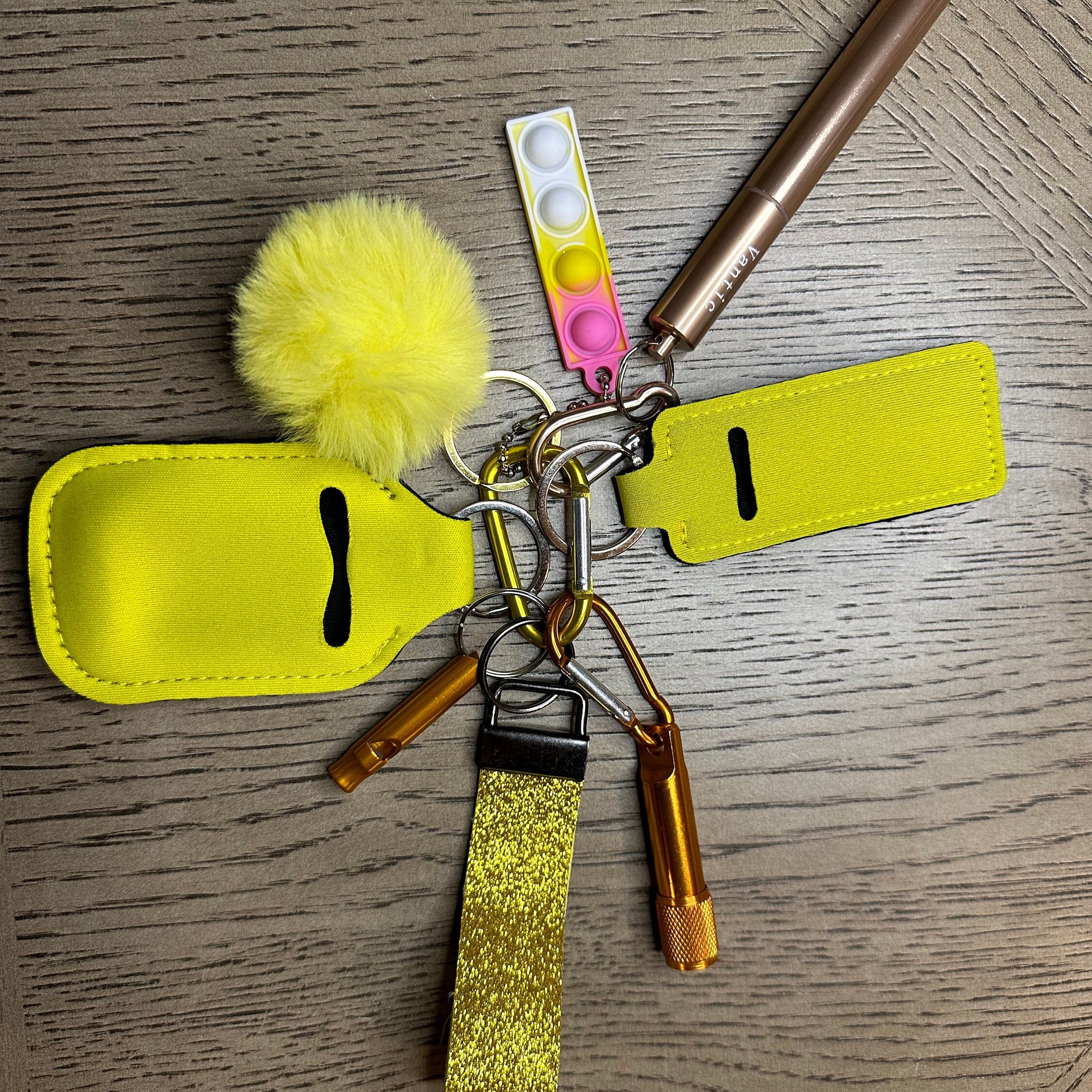 Sunflower Utility Keychain, Kids Safety Keychain, Kids Sunflower ...