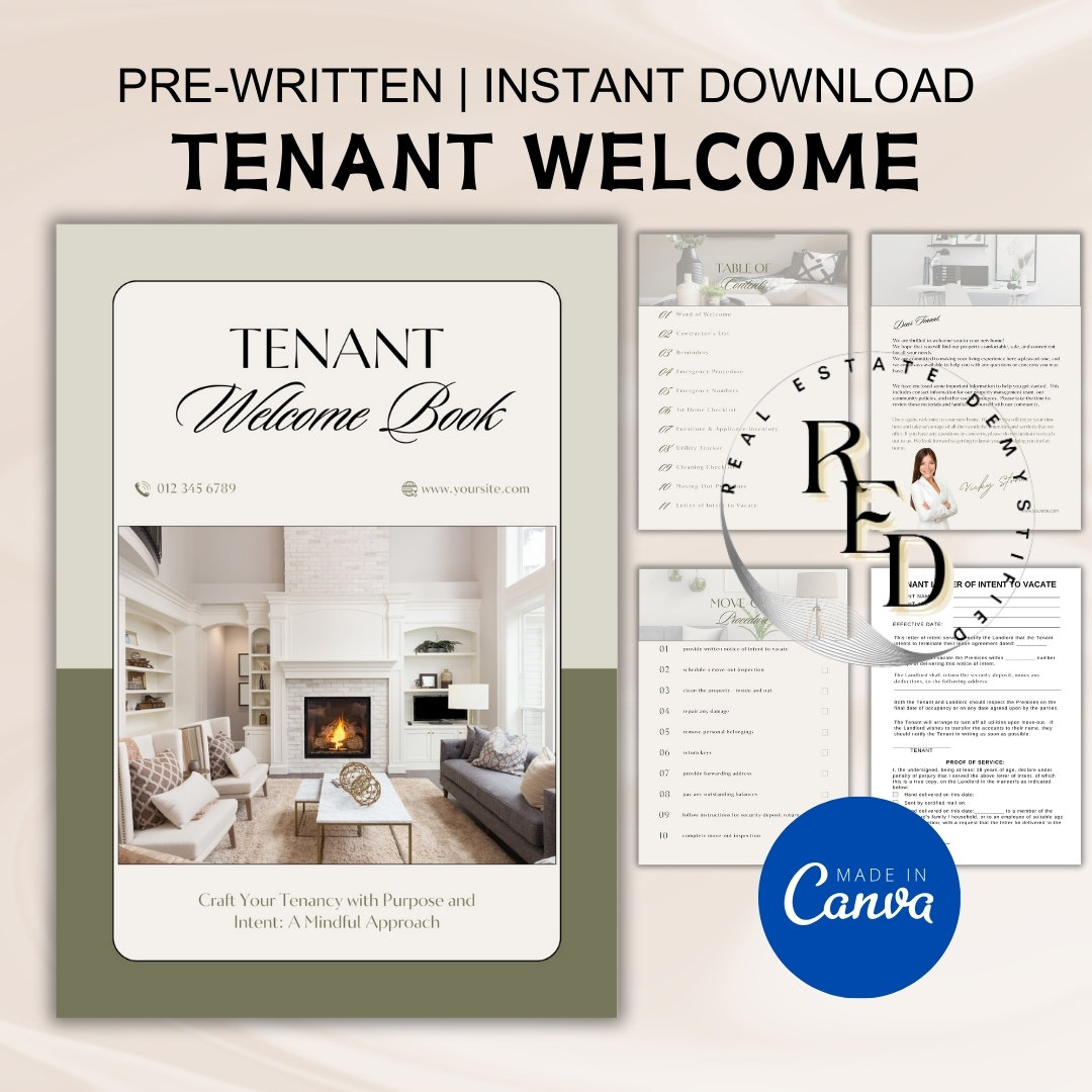 Real Estate Tenant Welcome Packet | Edit in Canva | Welcome Letter ...