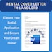 Rental Application Cover Letter | Editable MS Word Template - Etsy