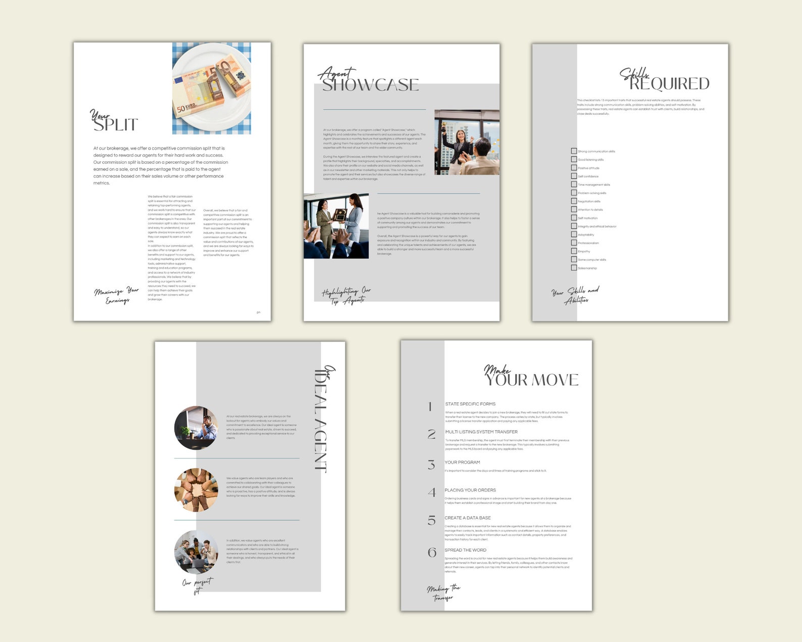 New Agent Recruiting HR Packet - Editable Canva Template - Etsy