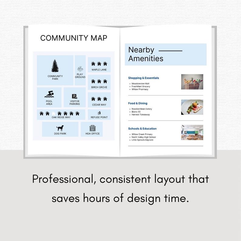 HOA New Resident Handbook Template - Canva Editable Community Welcome ...