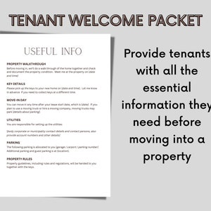 Editable Tenant Welcome Packet Template – Canva Real Estate Guide - Etsy