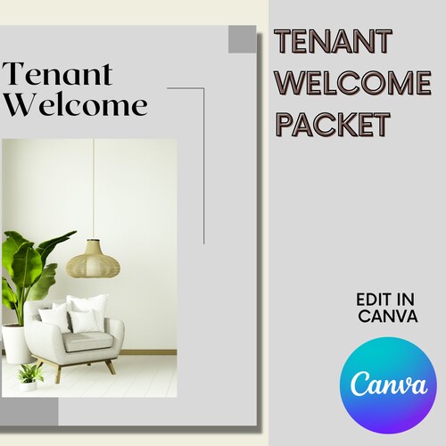 Tenant Welcome Guide Property Management Editable in Canva - Etsy