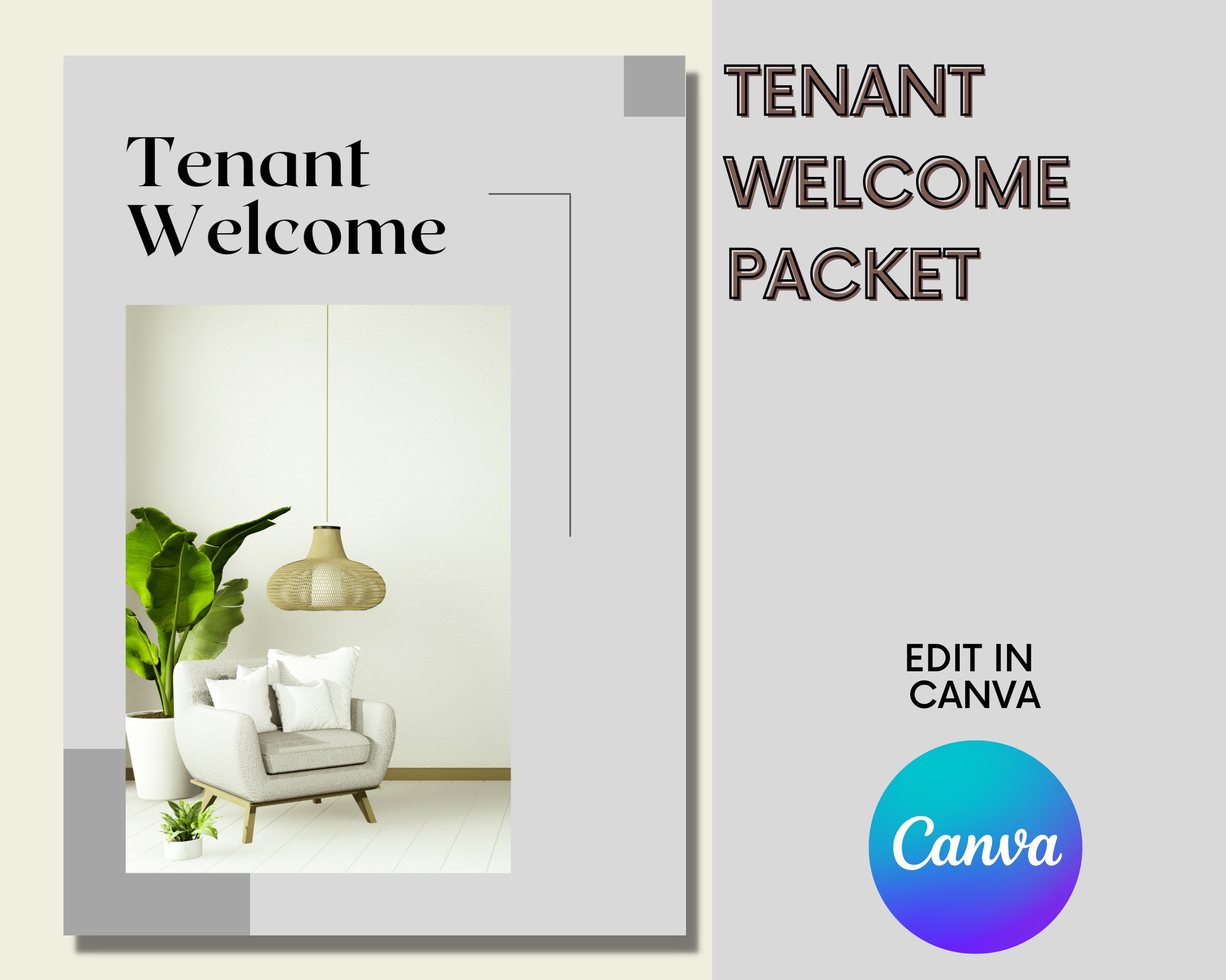 Editable Tenant Welcome Packet Template – Canva Real Estate Guide - Etsy