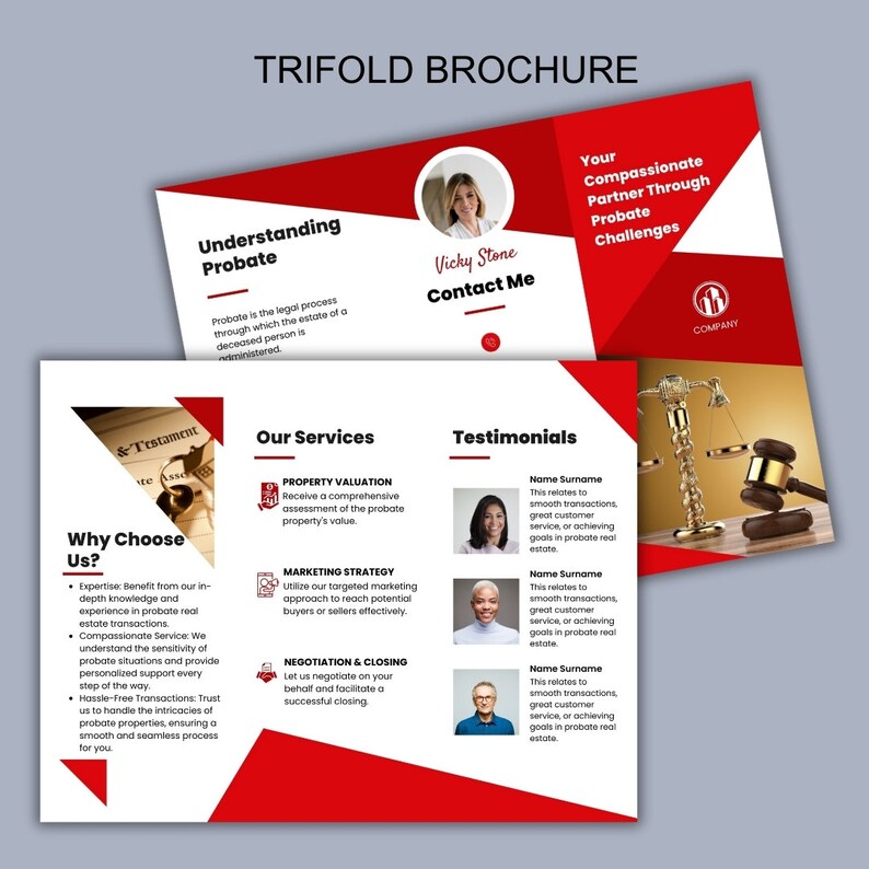 Probate Real Estate Sale Brochure Real Estate Probate Marketing Probate ...