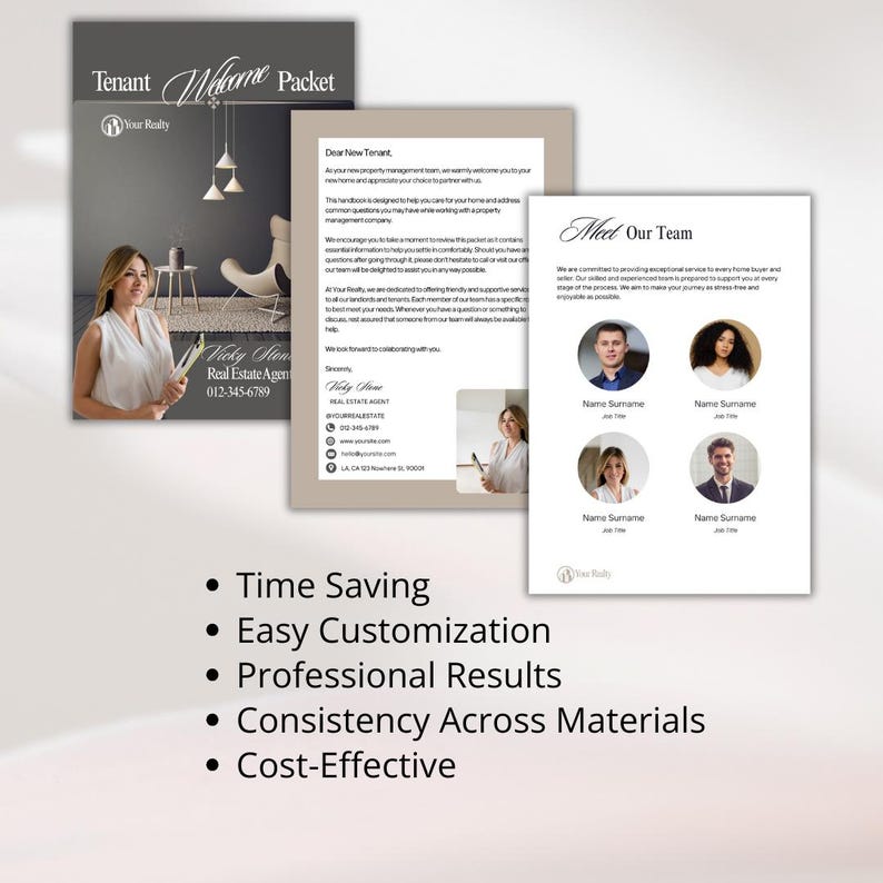 Real Estate Tenant Welcome Packet | Edit in Canva | Welcome Letter ...