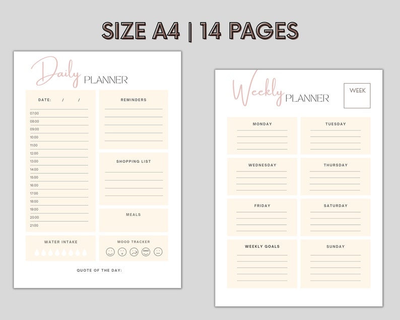 Receptionist Planner - Printable Template - Etsy