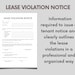 Editable Landlord or Property Management Lease Violation Notice ...