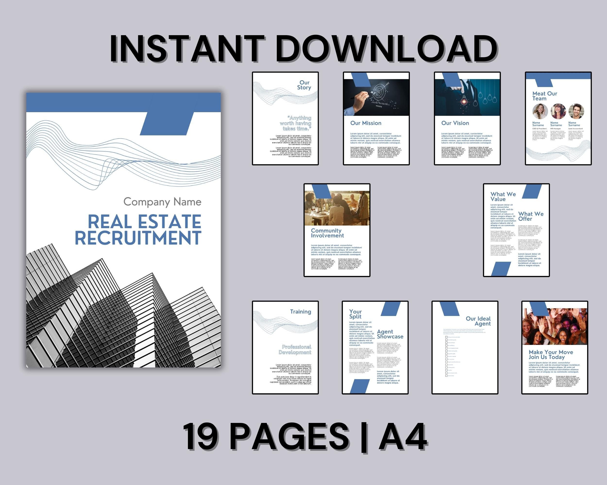 Real Estate Recruitment Kit: Engage Top Agents With Custom Canva ...
