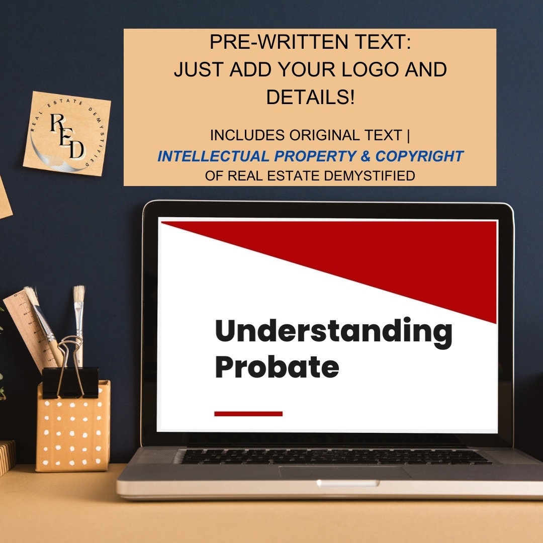 Probate Real Estate Sale Brochure Real Estate Probate Marketing Probate ...