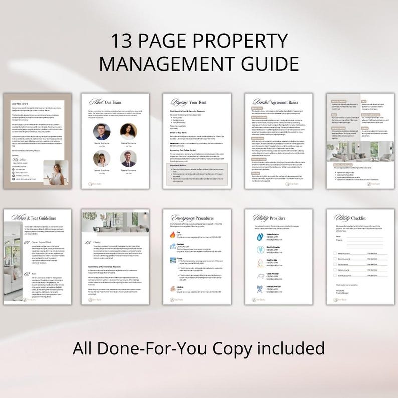 Real Estate Tenant Welcome Packet | Edit in Canva | Welcome Letter ...