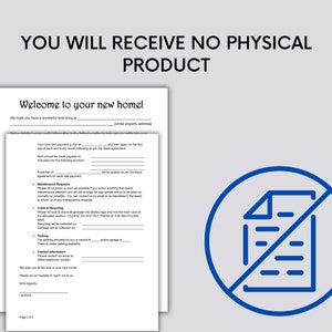 Tenant Welcome Letter From Landlord: Instant Download, Editable in MS ...