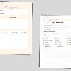 Receptionist Planner - Printable Template - Etsy