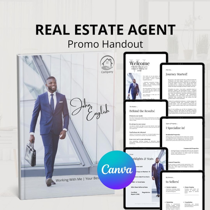 Realtor Promo Handout | Real Estate Agent Marketing | Agent Spotlight ...