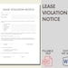 Editable Landlord or Property Management Lease Violation Notice ...