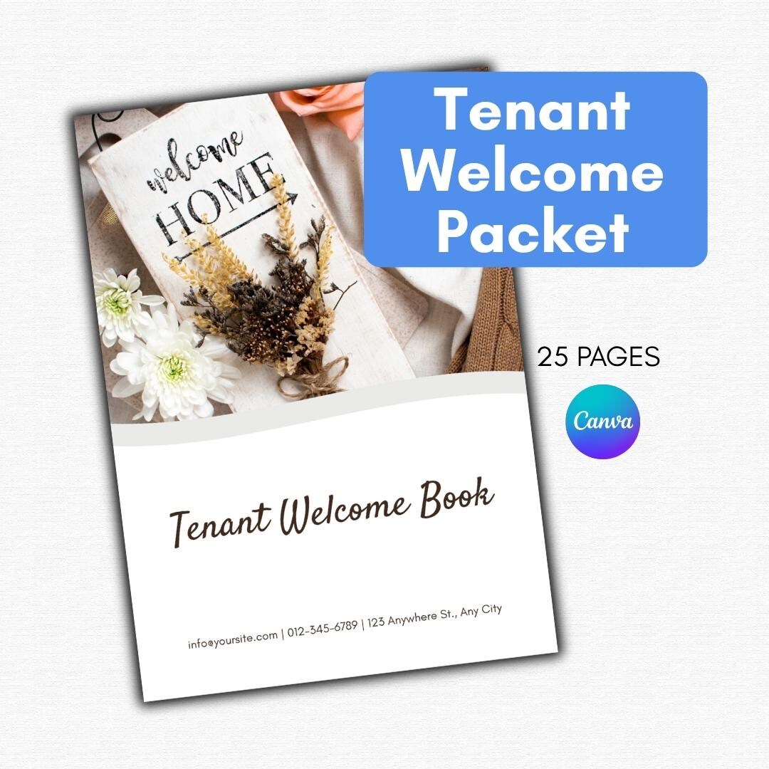 Tenant Welcome Guide Template - Canva Editable Instant Download for ...
