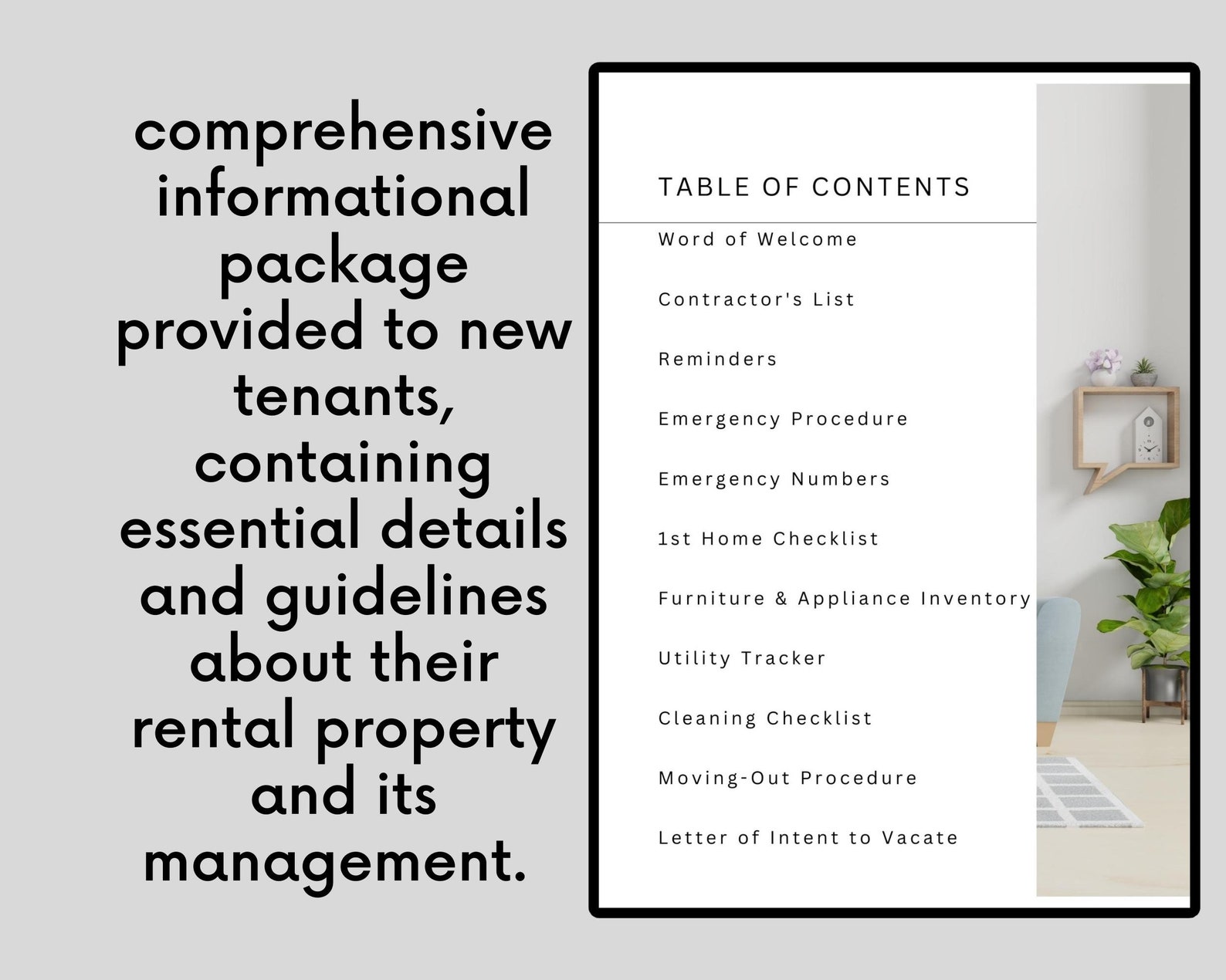 Tenant Welcome Packet - Edit in Canva - Etsy