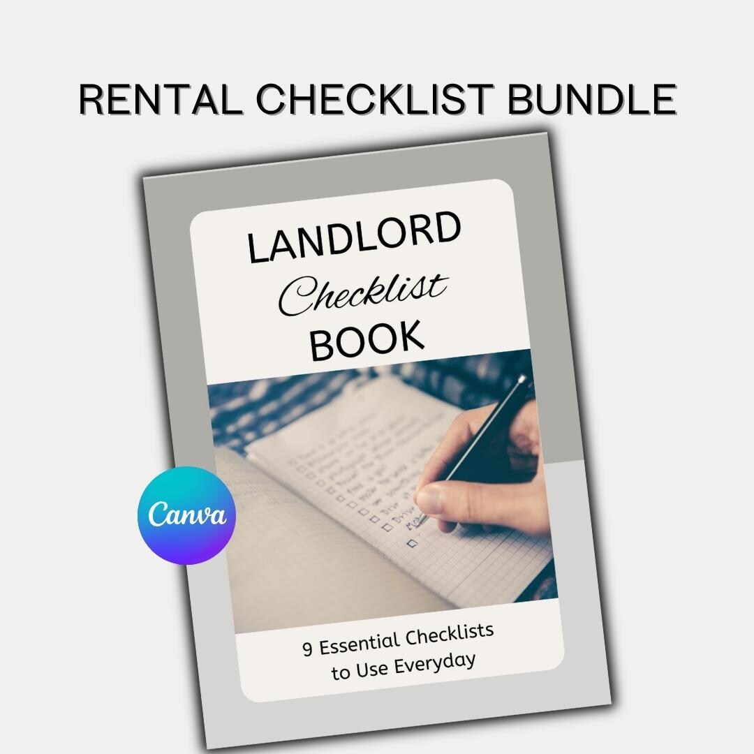 Editable Landlord Checklist Bundle | Property Management Checklist ...
